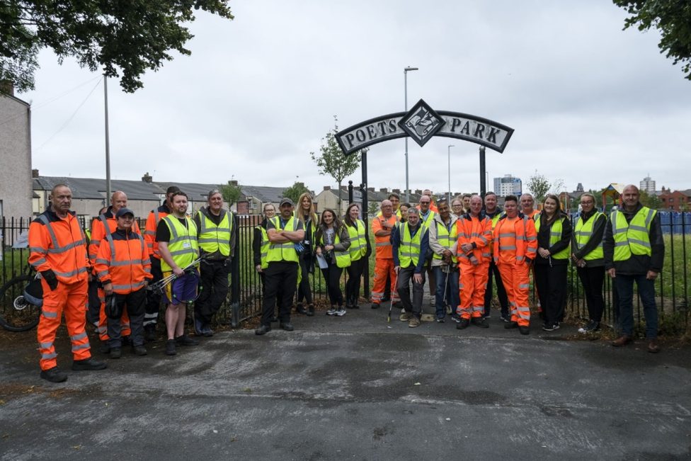 Coming together to clear Poets Park in Bootle - OneVision
